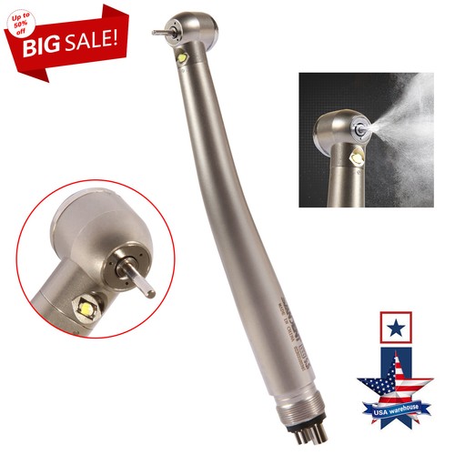 Dental Fiber Optic LED E-generator high speed handpiece Turbine 4Holes ...