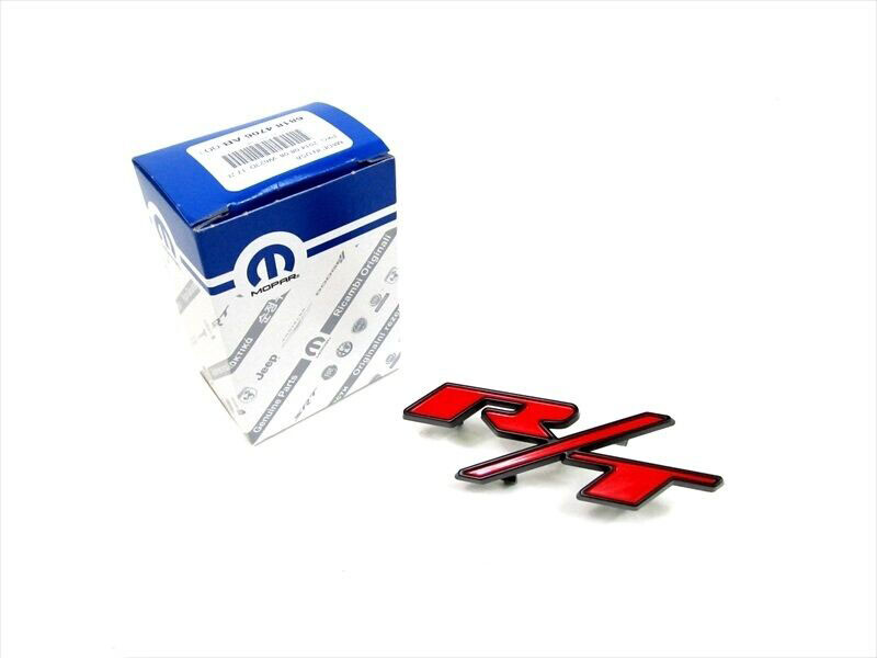 2015-2023 DODGE CHALLENGER RED & BLACK R/T HOOD EMBLEM BADGE NAMEPLATE ...