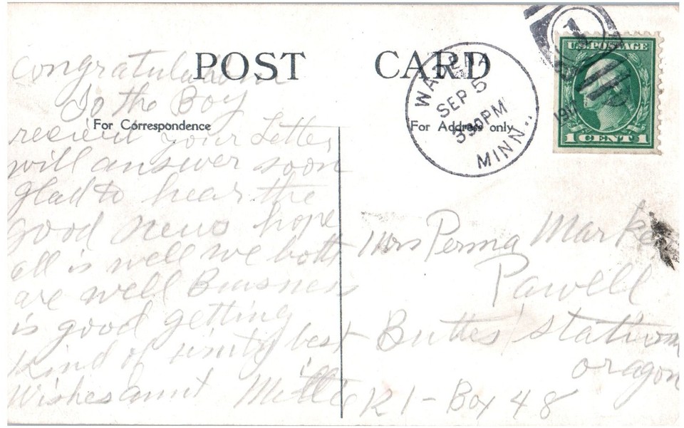 O JOY!I DREAMED I WAS THIS CARD.VTG USED EARLY POSTCARD*C18 | eBay