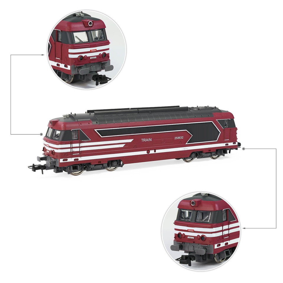 1 Unit Evemodel Train HO Scale 1:87 Model Railroad Locomotives HCT8702 ...