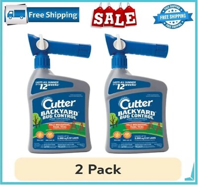 Cutter Backyard Bug Control Spray Concentrate (2 Pack), Kills ...
