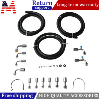 Universal A/C Hose & Fitting Kit For Custom Air Conditioning Lines US ...