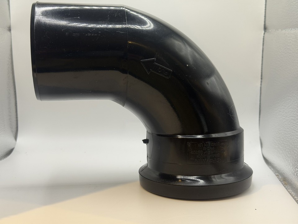 3 X Polypipe 82mm / 3" Push Fit Soil 92.5 Deg S/S Bend SB309 Black NEW ...