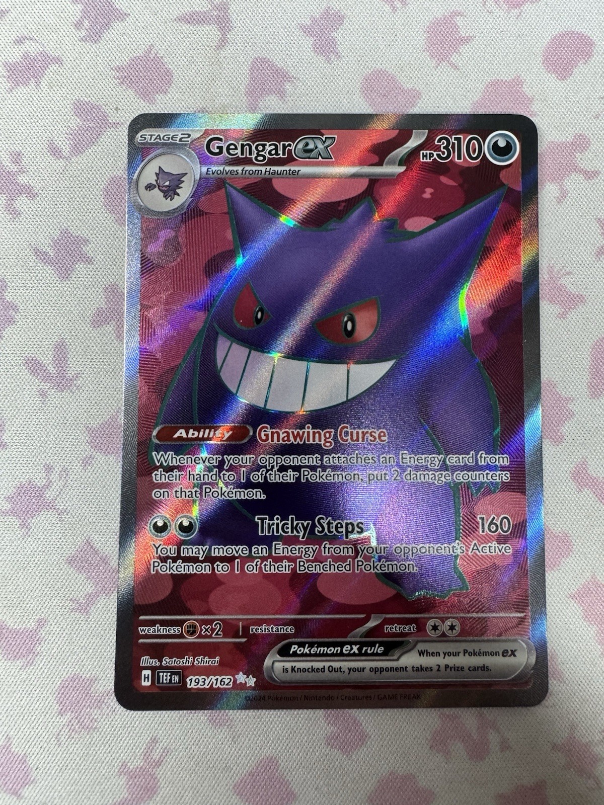 Gengar ex 193/162 - Ultra Rare Card | Temporal Forces (sv5-193)