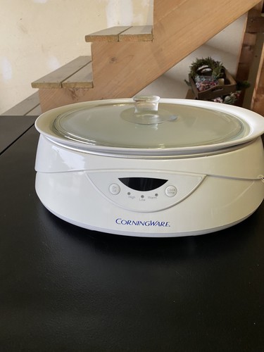 CorningWare 4Quart Slow Cooker SC40PL White Digital Controls Ceramic | eBay