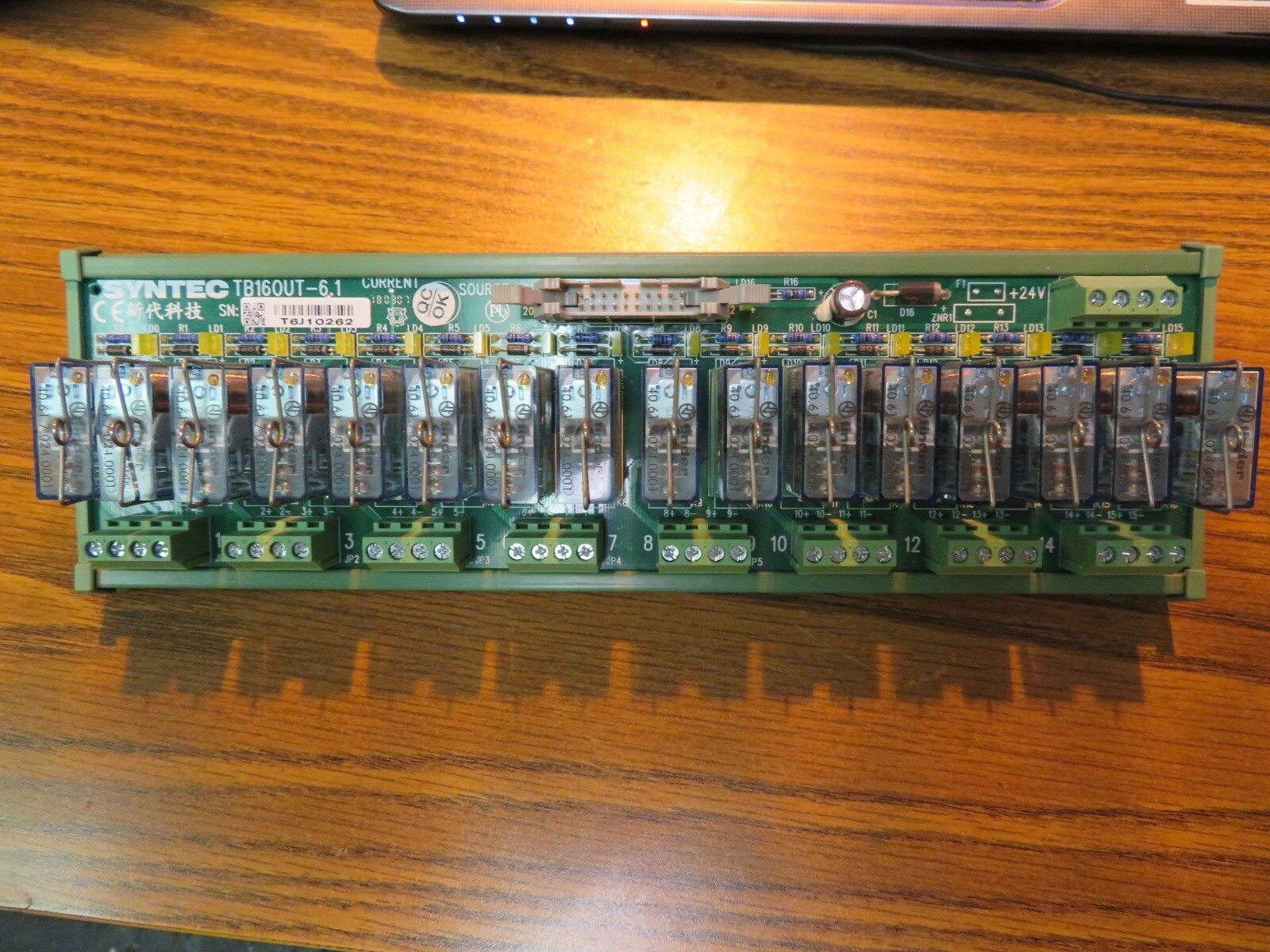 Syntec External Output Terminal Board, TB16OUT-6.1 w/ Relays | eBay