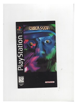 Cyber Sled w/ Reg Card PS1 Long-Box MANUAL ONLY NO TRACKING Authentic ...