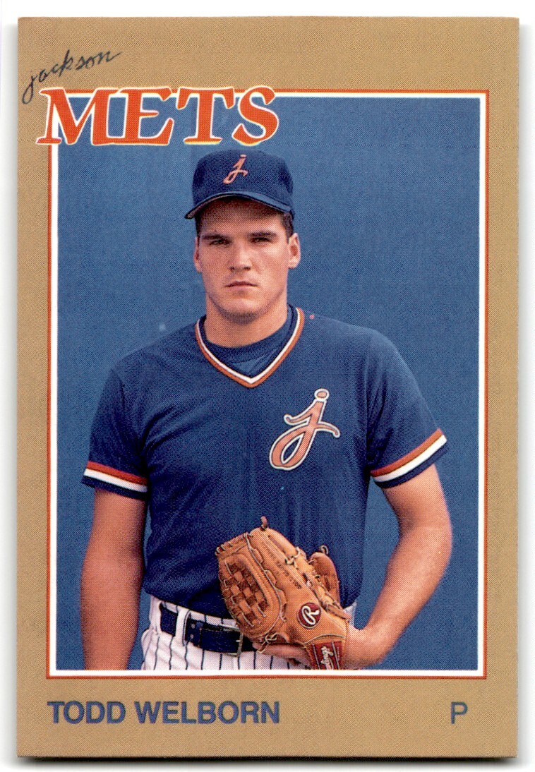 1988 Grand Slam Baseball Card Todd Welborn b Jackson Mets #16 | eBay