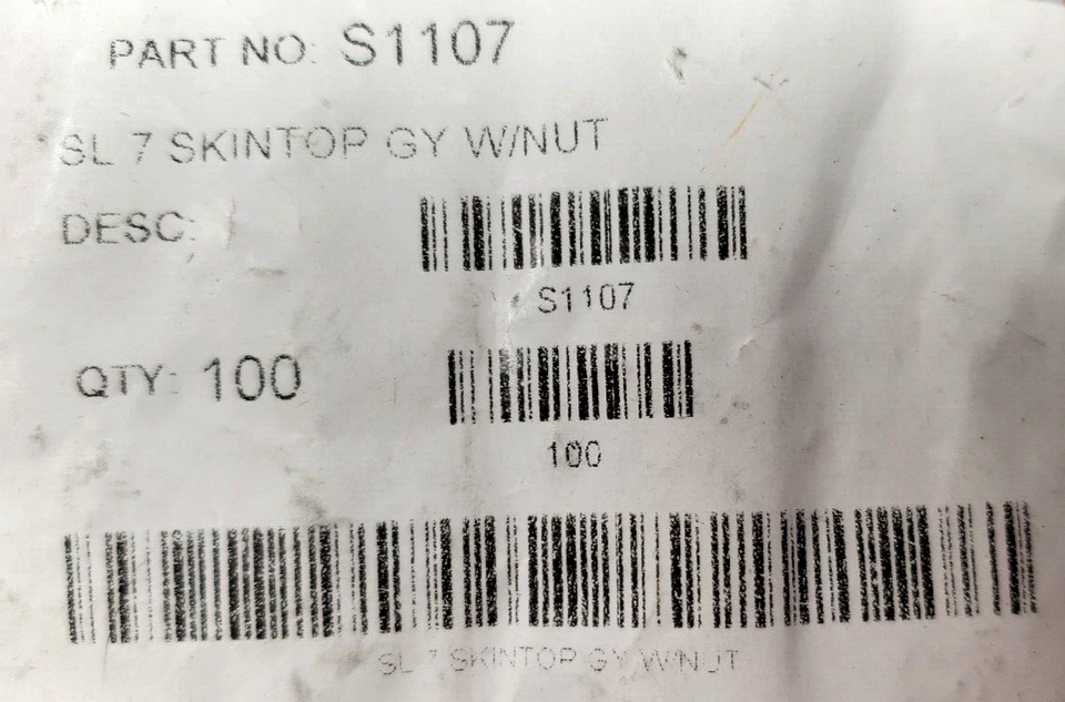 BAG OF 100 EA Lapp Skintop Cord Grip - PG-7 - .098" - .256" OD-Gray ...