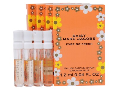 MARC JACOBS DAISY EVER SO FRESH EDP 1.2ml .04fl oz x 4 PERFUME SPRAY ...
