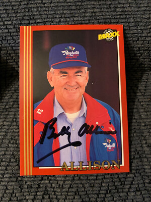 Signed Card Indy 500 Indianapolis Bobby Allison Nascar Legend ...