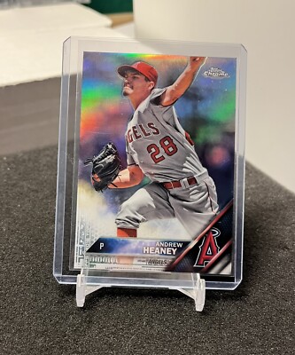 Andrew Heaney 2016 Topps Chrome card 101 Los Angeles Angels Refractor ...