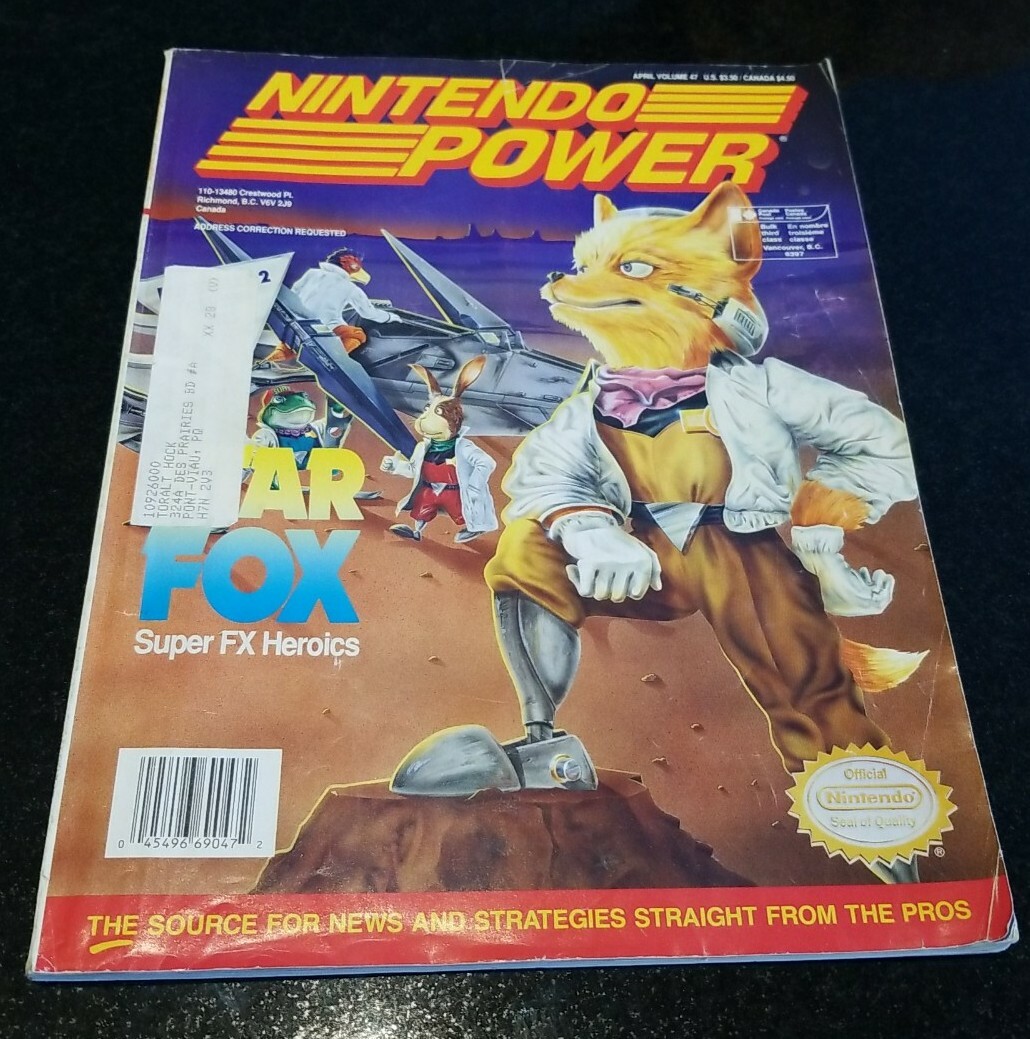 Nintendo Power Magazine Volume 47 Star Fox April 1993 | eBay