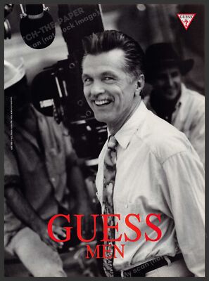 Guess Men Tom Skerritt Actor 1990s Print Advertisement Ad 1992 | eBay