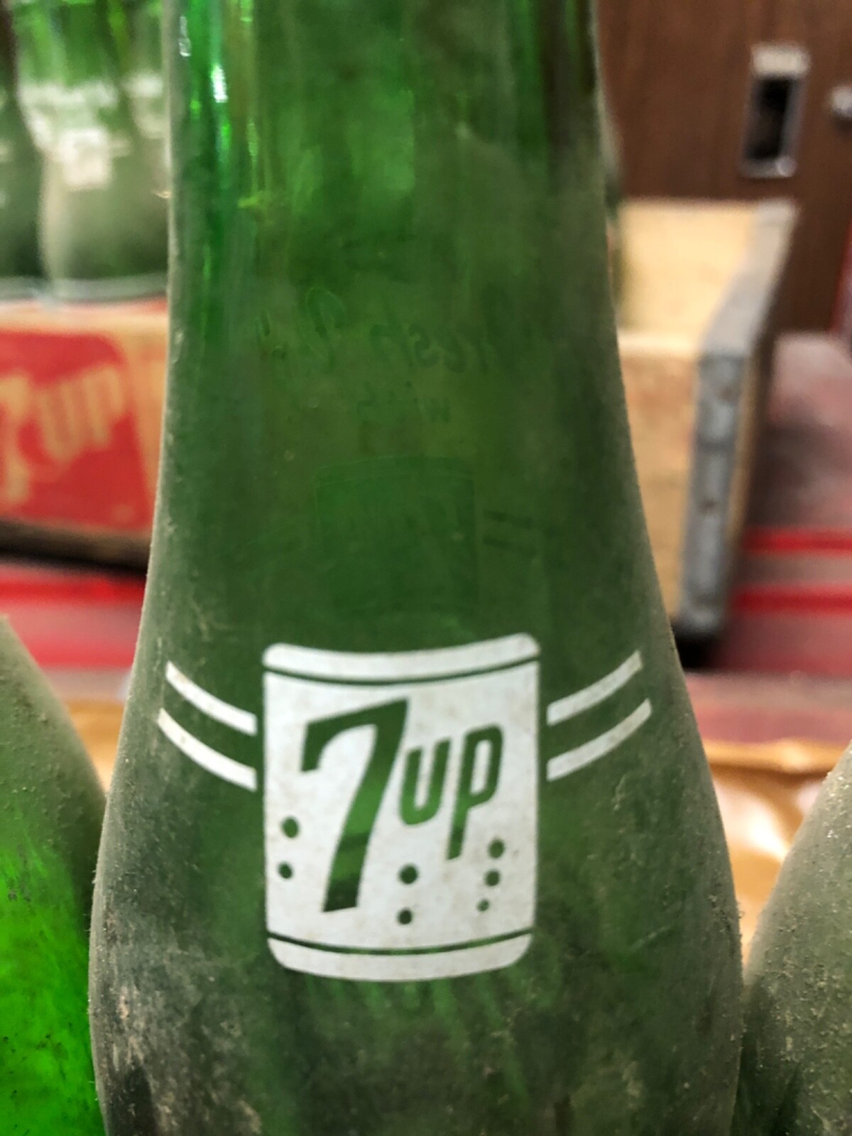 12 oz Bottle 7Up Green Glass. You Like It - It Likes You, Fresh Up With ...