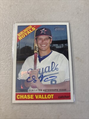 2015 Topps Heritage Minors Real Auto Chase Vallot | eBay