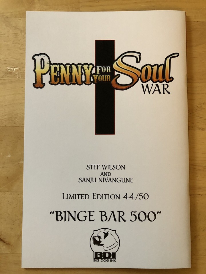 Penny For Your Soul War 1 Jesse James Stef Wilson 44/50 Variant Big Dog ...