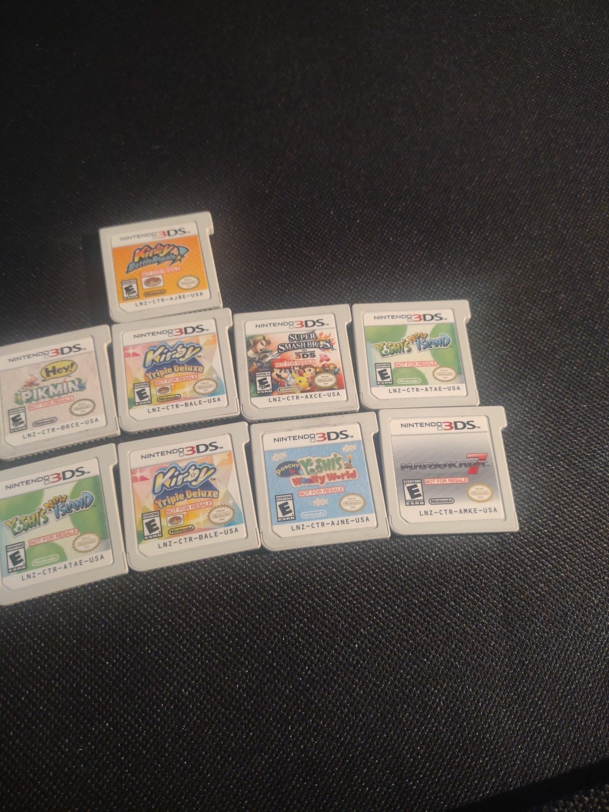 Nintendo 3DS Not for Resale NFR Game Lot of 11 Games Carts Only Mario ...