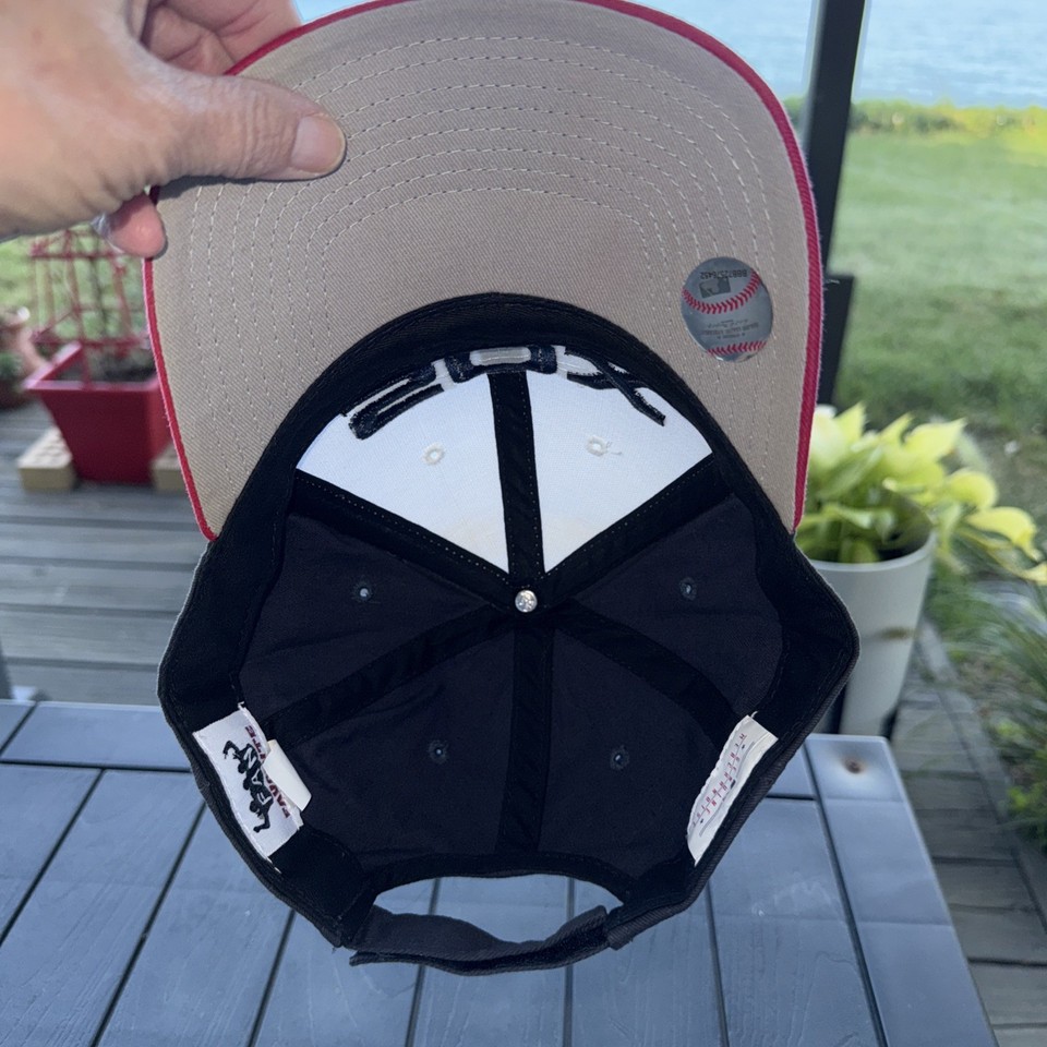 SOX Red White Blue Hat Cap Red Bill White Front Hat Cap Navy has Sun ...