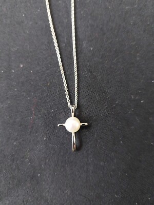 Honora Necklace Vintage Cross Necklace Sterling Silver With Single ...