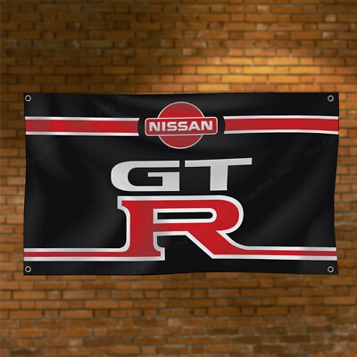 Nissan GTR Banner 3x5 FT NISMO JDM Racing Car Show Man Cave Wall Decor ...