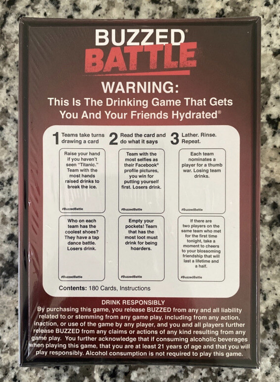 Buzzed Battle Drinking Game | eBay