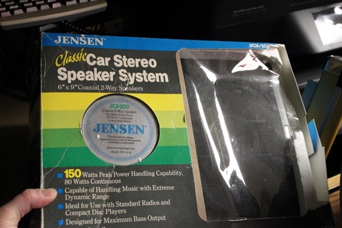Jensen Classic Car Stereo Speaker System JCX-200 6x9 Coaxial 2 Way NEW ...