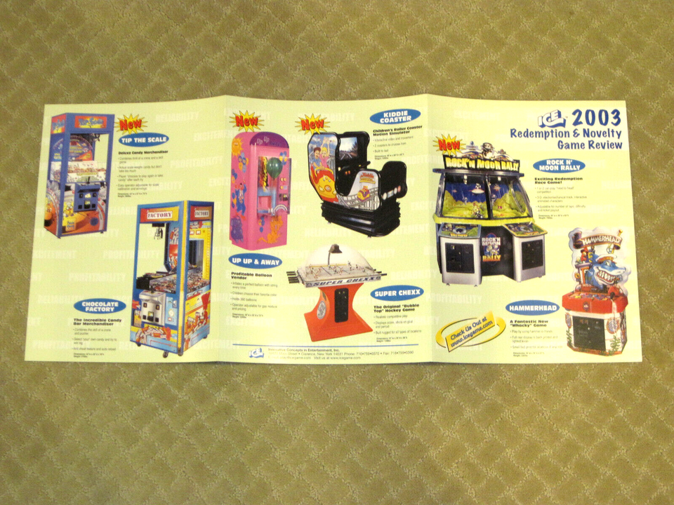 Rock -'n Moon Rally Hammerhead by Ice Redemption Arcade FLYER ...