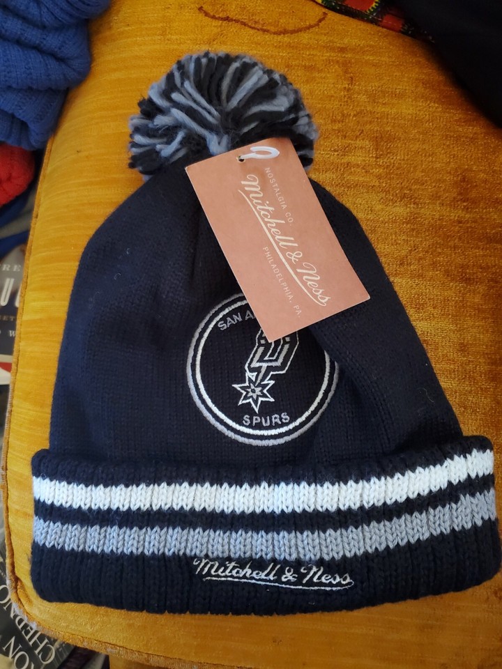 SAN ANTONIO SPURS MULTI COLOR KNIT MITCHELL & NESS SKULL CAP | eBay