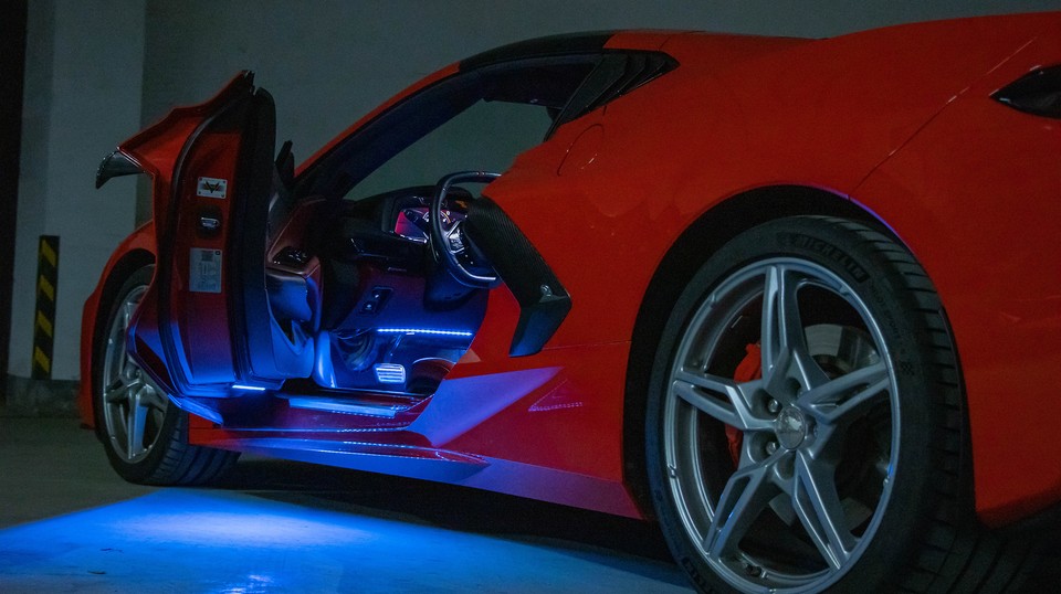 RGB LED Lights For Corvette C8 Mounted in Engine Bay/Side Cove/Welcome ...