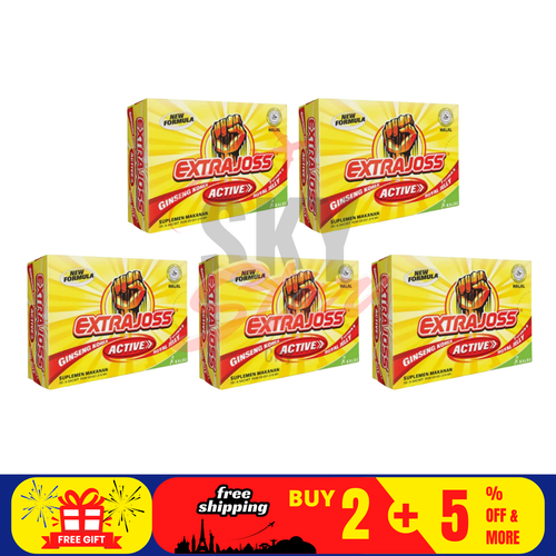 EXTRA JOSS Active Flavour 5 Box Energy Drink Powder Boost Stamina | eBay