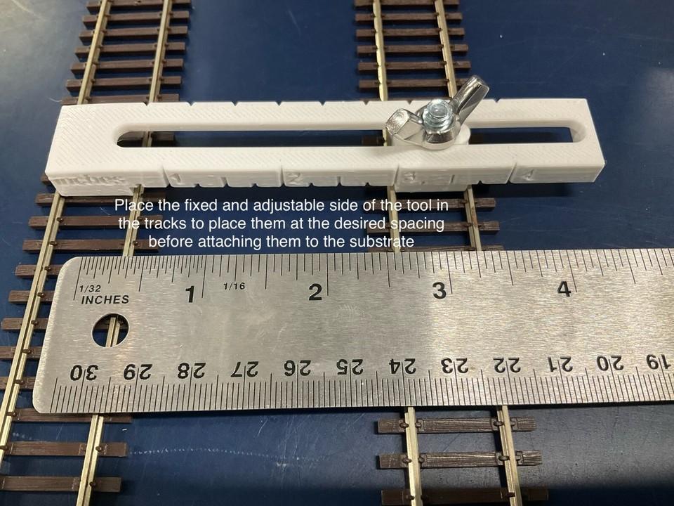 NEW! HO Variable Track Spacing Tool (Pair) for Laying Parallel HO Scale ...