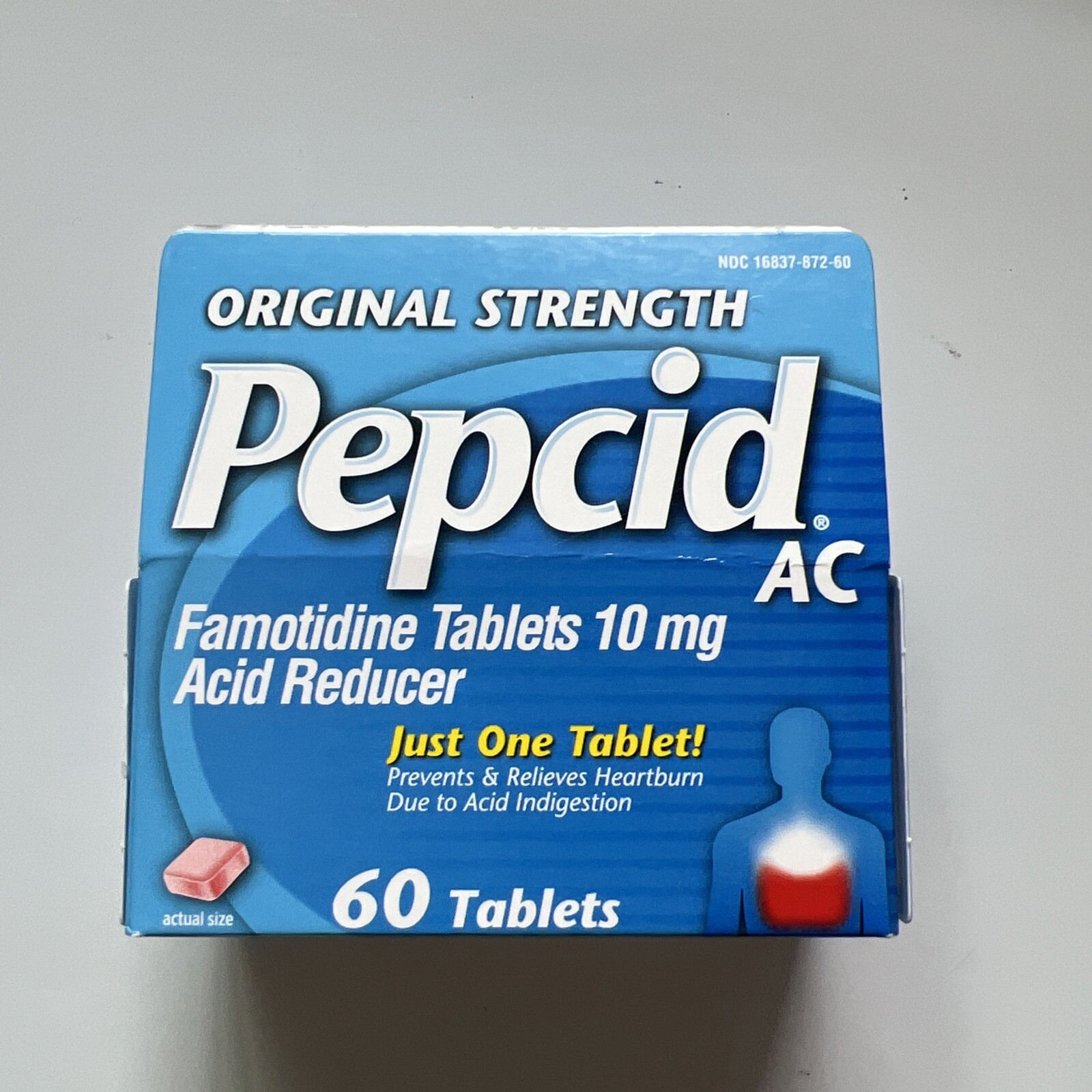 Pepcid AC Original Strength 10 Mg. Heartburn Relief 60 Tablets Exp04/24 ...