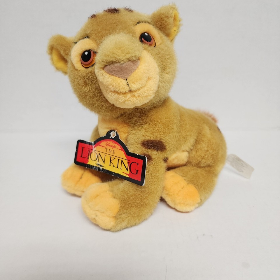 RARE Vintage Disney Store The Lion King - Sitting Simba Cub Plush w ...