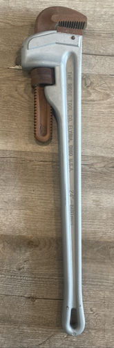 Rigid 24" Heavy Duty Pipe Wrench The Ridge Tool Co B75 Alloy Steel Oil ...