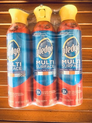 Pledge Multi Surface Spray All Purpose Cleaner 3 Pack 13.8 Oz Each | eBay