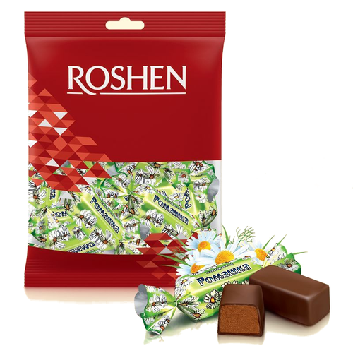 Ukrainian Sweets ROSHEN Chocolate Candy "Romashka (Daisy)" Cognac 200g ...