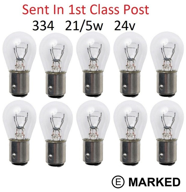 10 X 334 294 OEM Bulbs 24v 21/5w P21/5w HGV Auto Truck Bulb Stop Tail ...