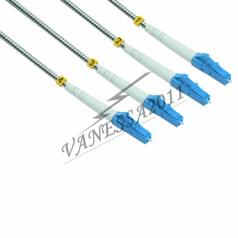 20M Field Outdoor LC UPC-SC UPC 4 Strand 9/125 Single Mode Fiber Patch ...