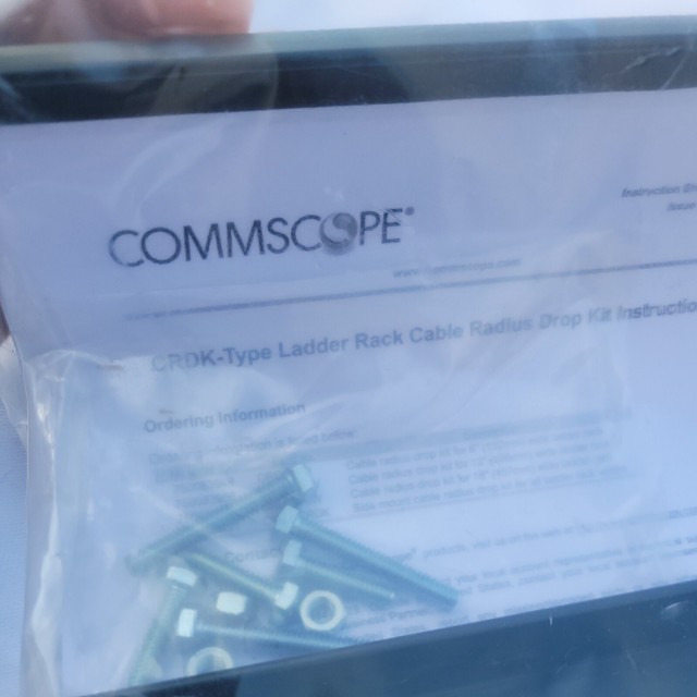 Commscope CRDK-12W BLK LR Kit 12 in (305mm) Cable Radius Drop 760083956 ...