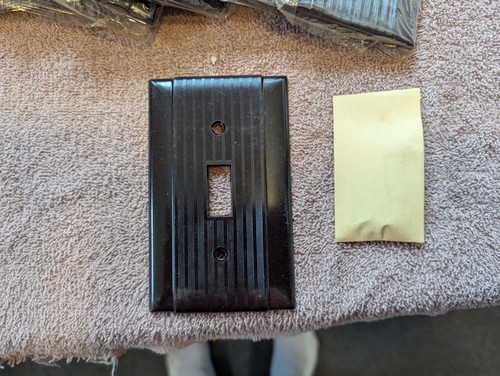 Lot of 20 Vintage Arrow A&H Uniline Bakelite Switch Plate Covers NOS | eBay