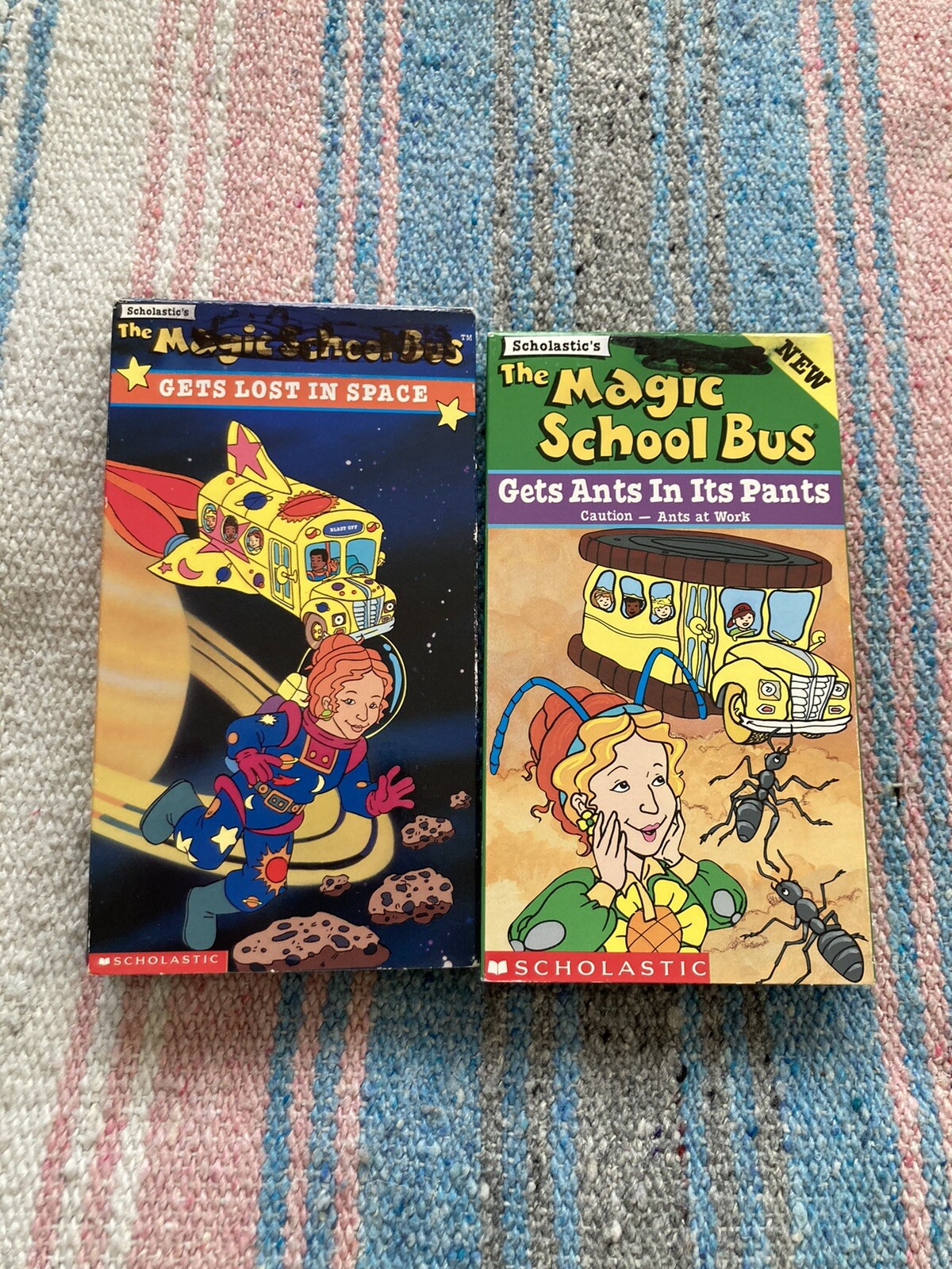 Lot of 2 Scholastics The Magic School Bus KidVision VHS Ms Frizzle ...