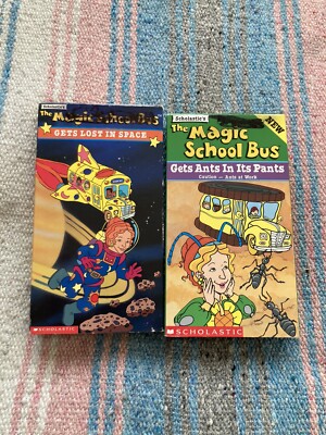 Lot of 2 Scholastics The Magic School Bus KidVision VHS Ms Frizzle ...