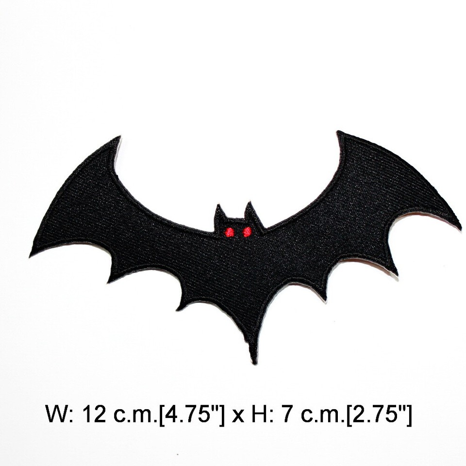 Vampire Bat Patch Dracula Halloween Artwork Emblem for DIY Iron on ...