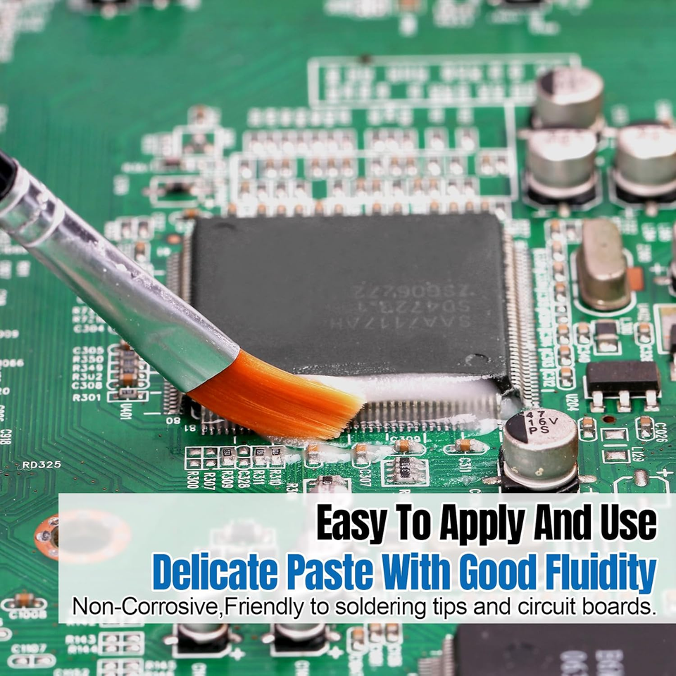 No-Clean Soldering Flux Paste for PCB/IC/BGA/SMD Repair - 5.15Oz/146G ...