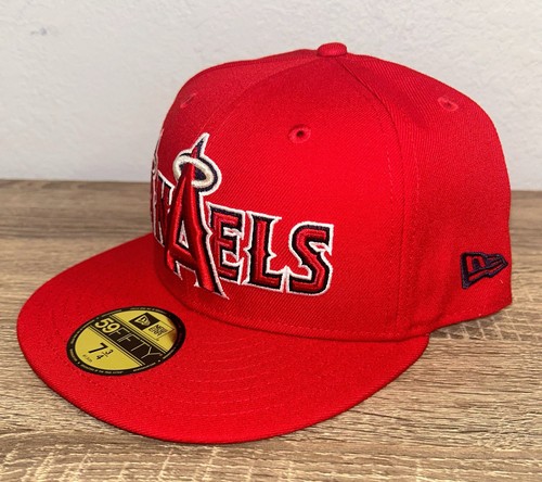 New Era 59Fifty Overlap LA Anaheim Angels Anaels Fitted 7 3/4 Hat MLB ...