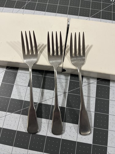 Oneida Deluxe Independence (3) Salad Forks Stainless Flatware ...