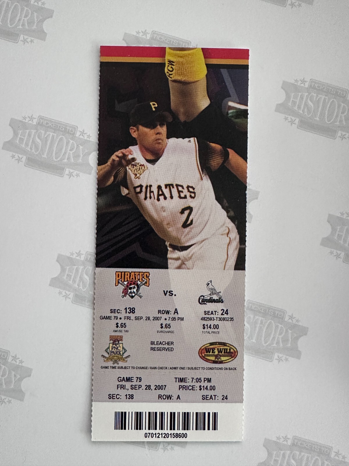 2007 St. Louis Cardinals at Pittsburgh Pirates Ticket 9/28/07 | eBay