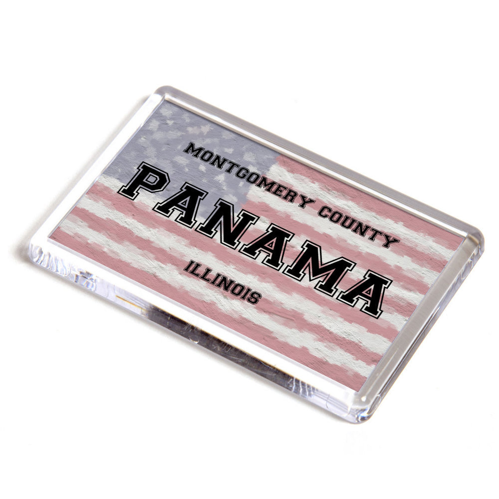 FRIDGE MAGNET - Panama - Montgomery, Illinois - USA Flag | eBay UK