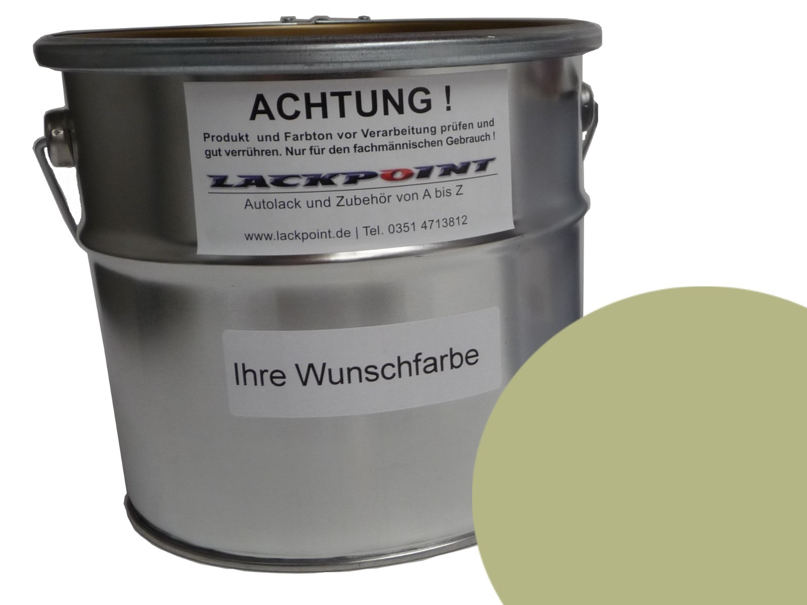 0,5 Litre 1K Car Paint Resin GDR Tundragrau Lackpoint No Clear Varnish ...